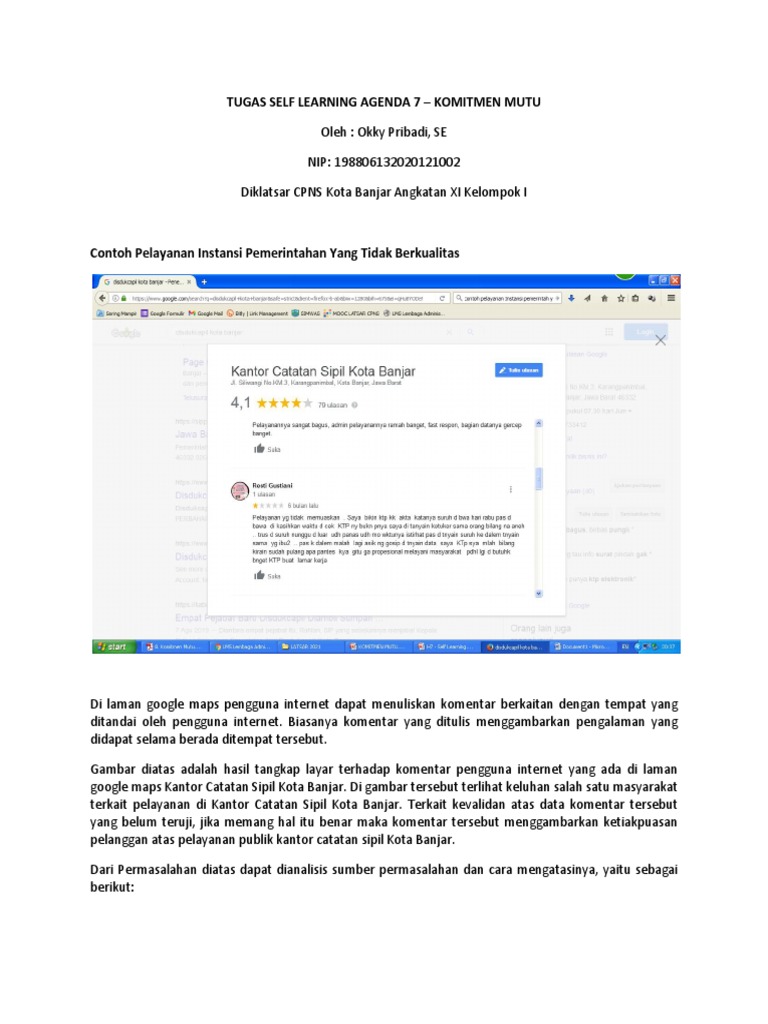 Tugas Self Learning Komitmen Mutu | PDF