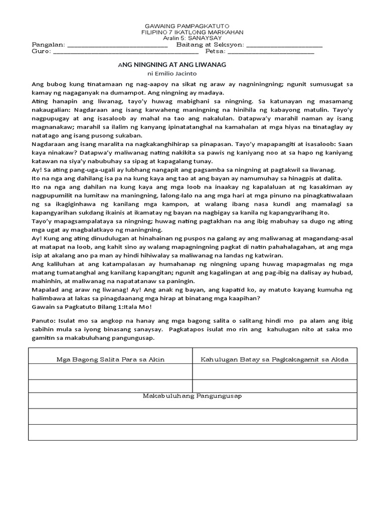 LAS FIl 7 Q3 Week 5 and Week 6 Final | PDF