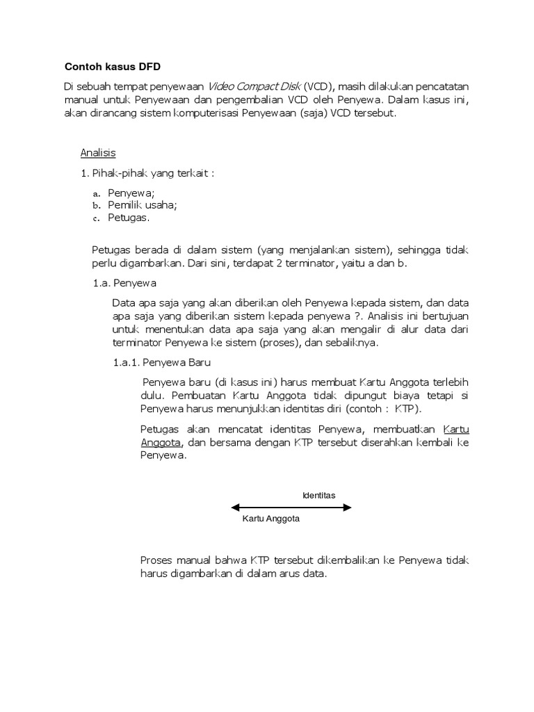 Contoh Kasus DFD | PDF | Komputer