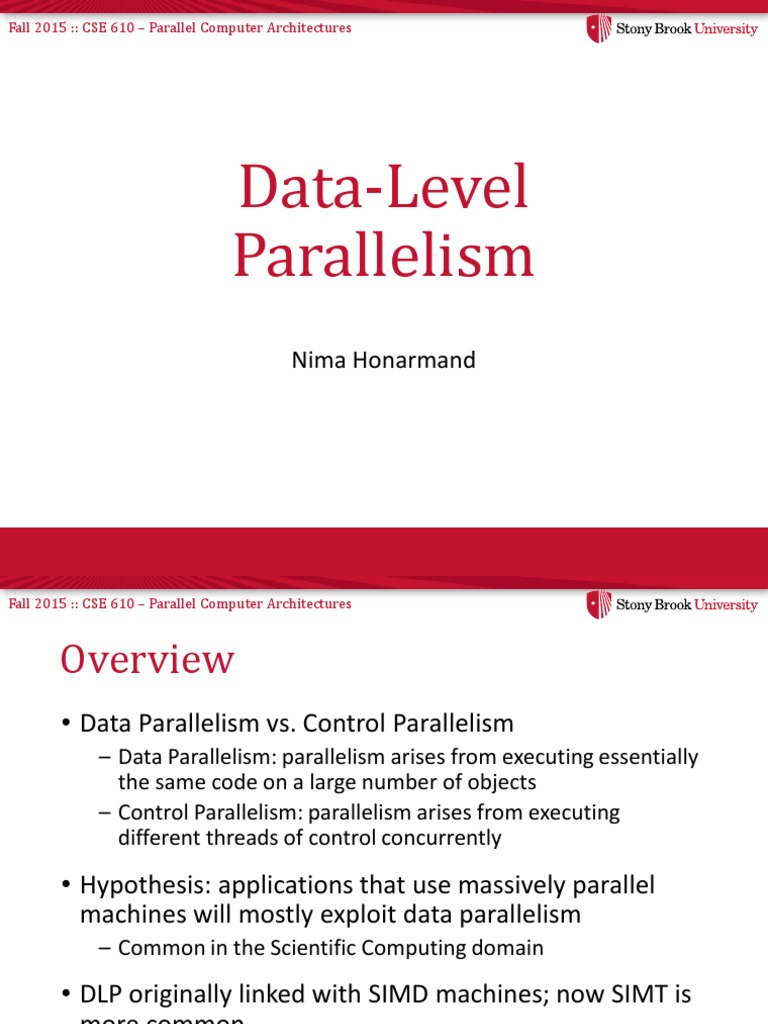 Exploiting Data Parallelism on Vector Processors and SIMD Architectures | PDF | Parallel ...