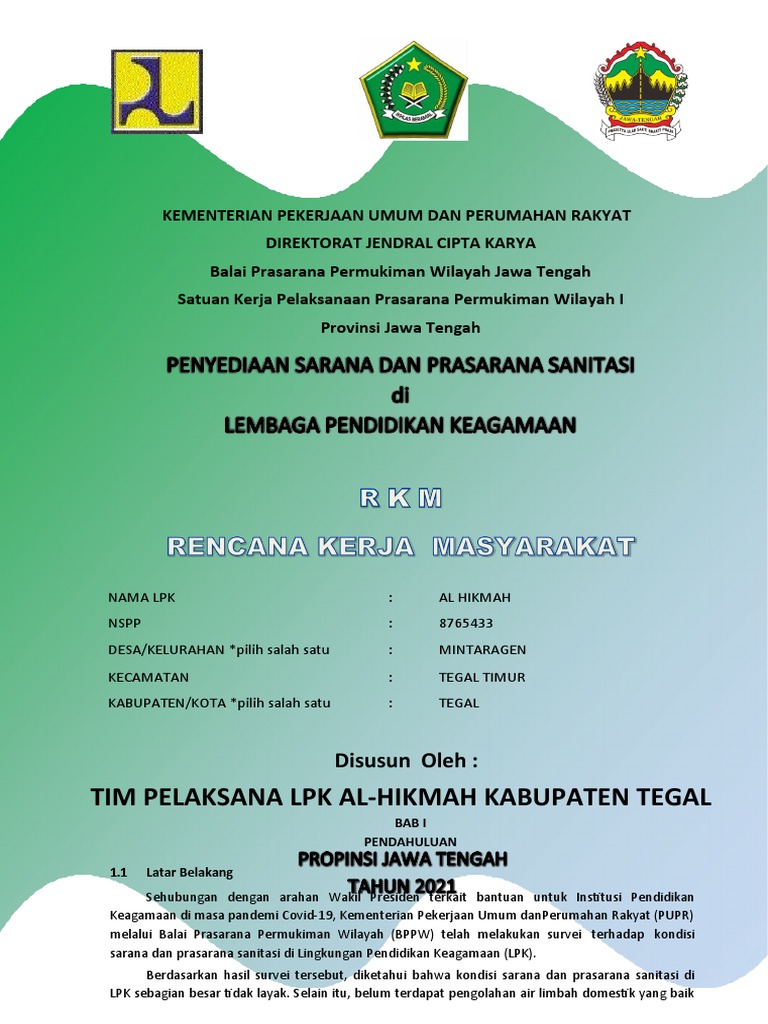 Draft Narasi Rkm-Cluster 1 | PDF