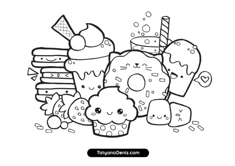 Cute Kawaii Doodle Food | PDF