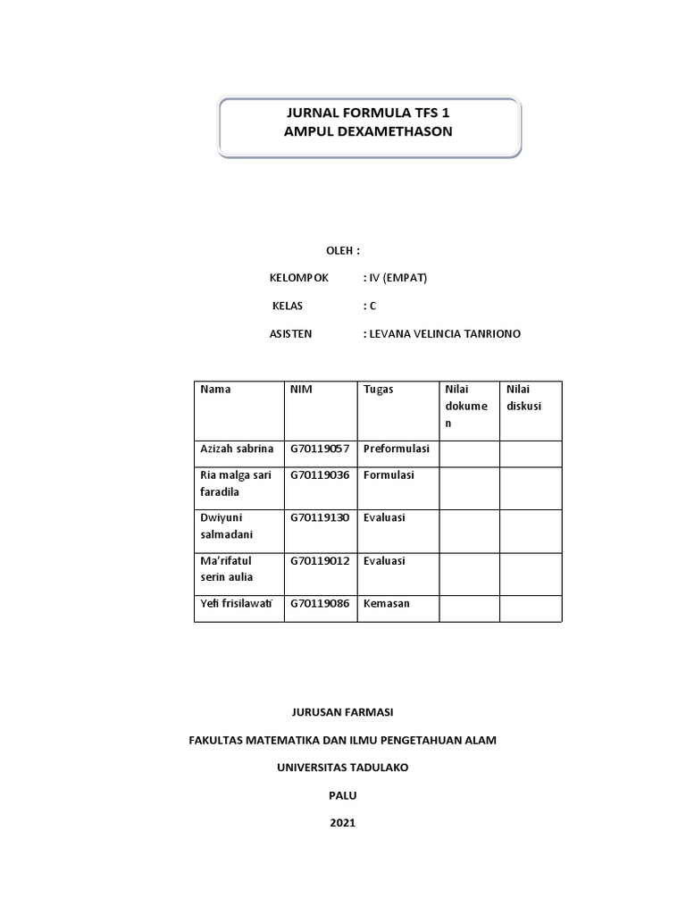 Blok 5 Ampul Dexa - Kelas C | PDF