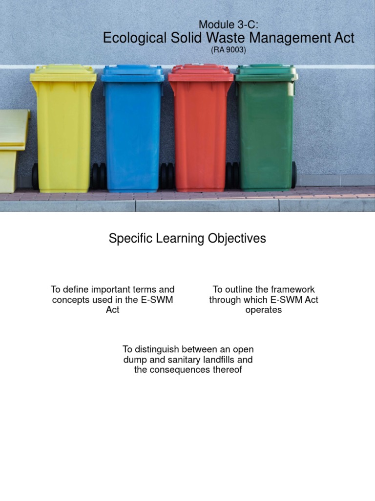 Mod 3 Solid Waste | PDF | Waste Management | Landfill
