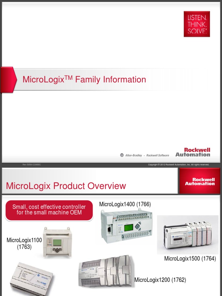 MicroLogix Product Overview Presentation | PDF | Programmable Logic ...