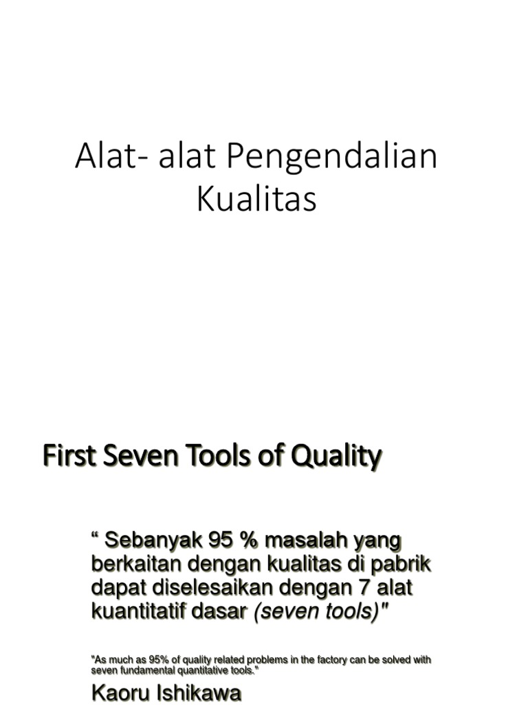 Alat Alat Pengendalian Kualitas Pdf