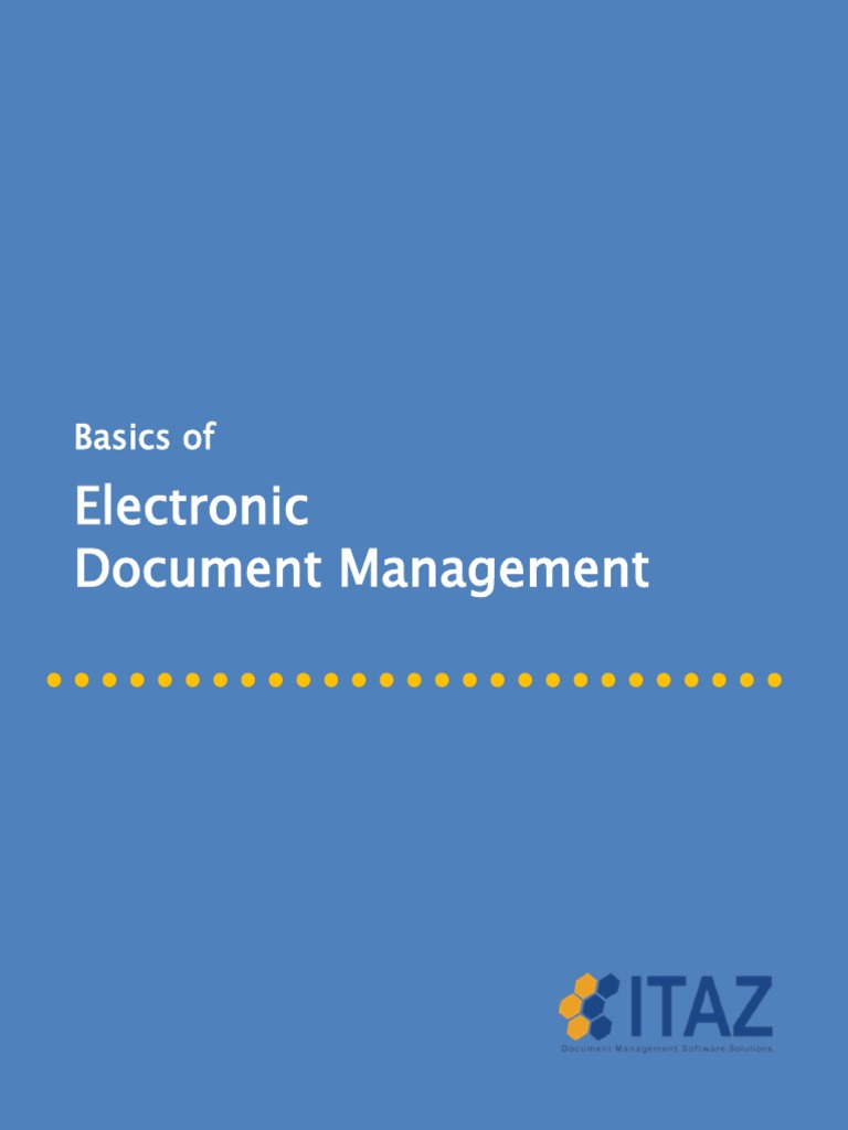 Electronic Document Management: Basics of | PDF | Image Scanner ...