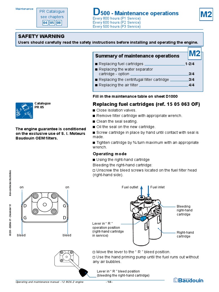 Baudouin 12M26 Engine Maintenance Guide | PDF | Vehicles | Gas Technologies