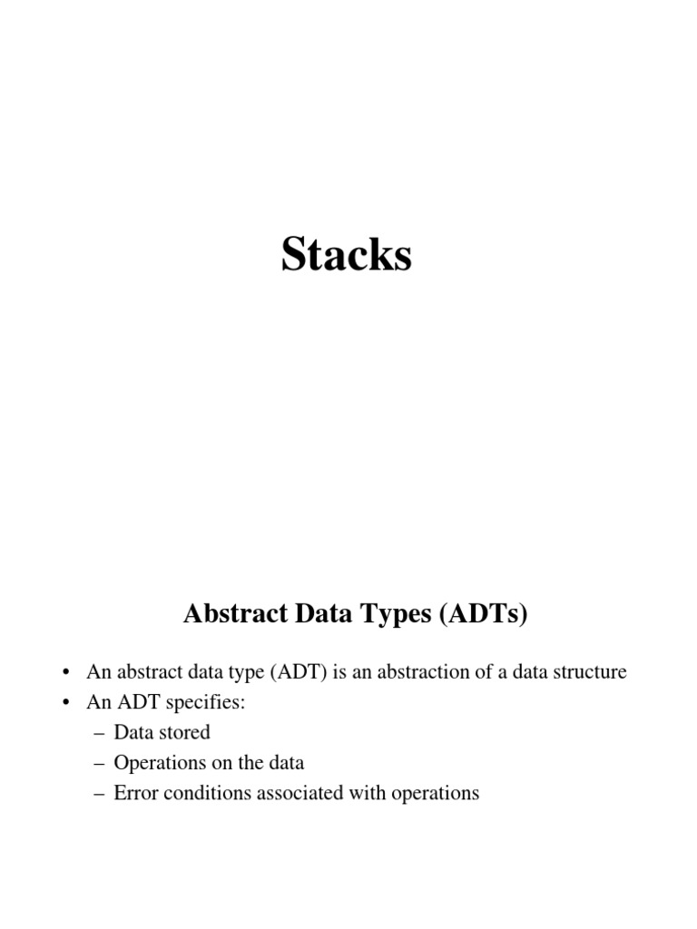 Stacks | PDF | Array Data Structure | Constructor (Object Oriented Programming)