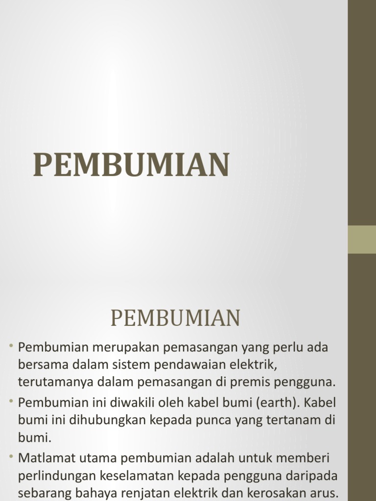 PEMBUMIAN | PDF