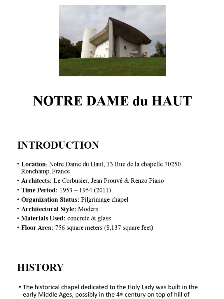 Floor Plan Of Ronchamp