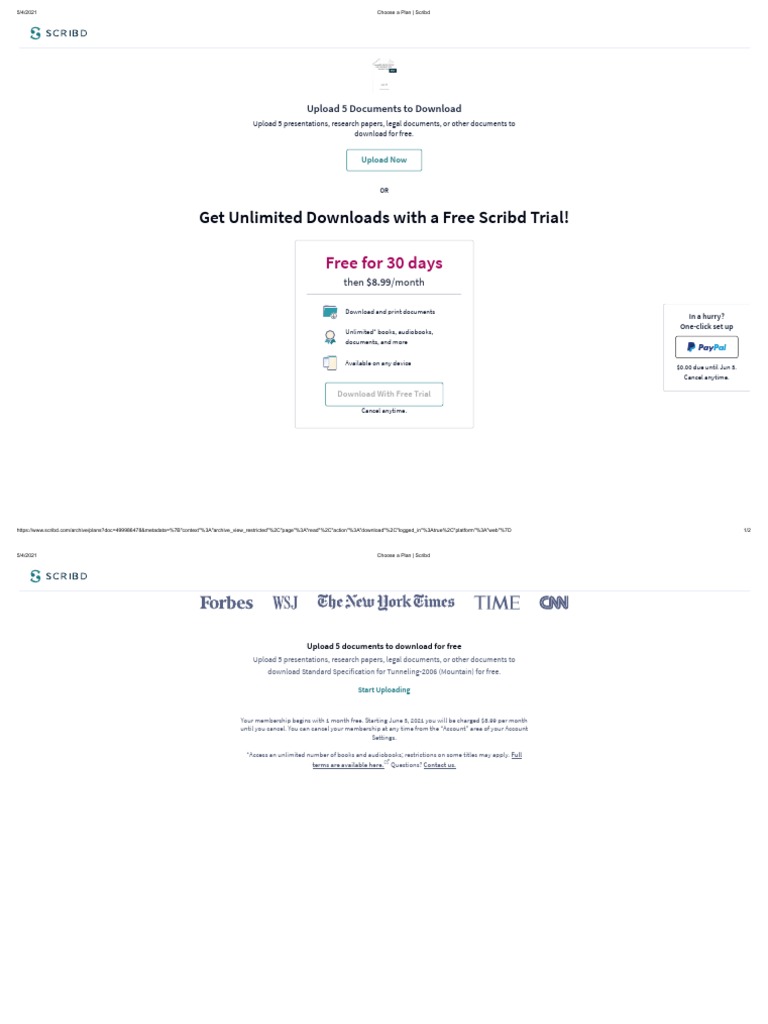 Get Unlimited Downloads With A Free Scribd Trial! | PDF | Scribd | Information Technology