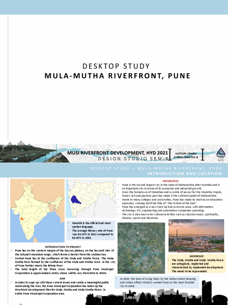 Case Study (Mula-Mutha) Pune Riverfront | PDF | Water | Nature