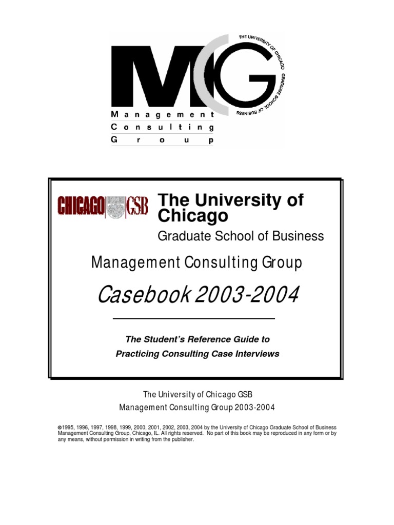 2003-2004 Chicago Booth MCG Casebook | PDF | Competition | Marketing