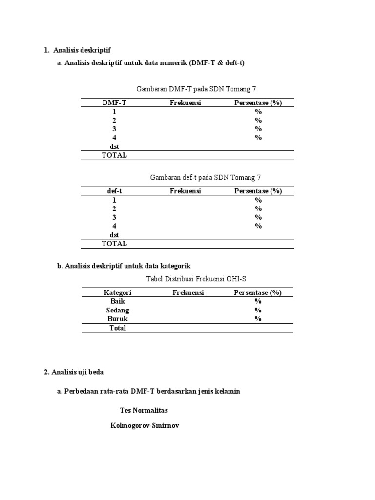 Tabel Dummy | PDF