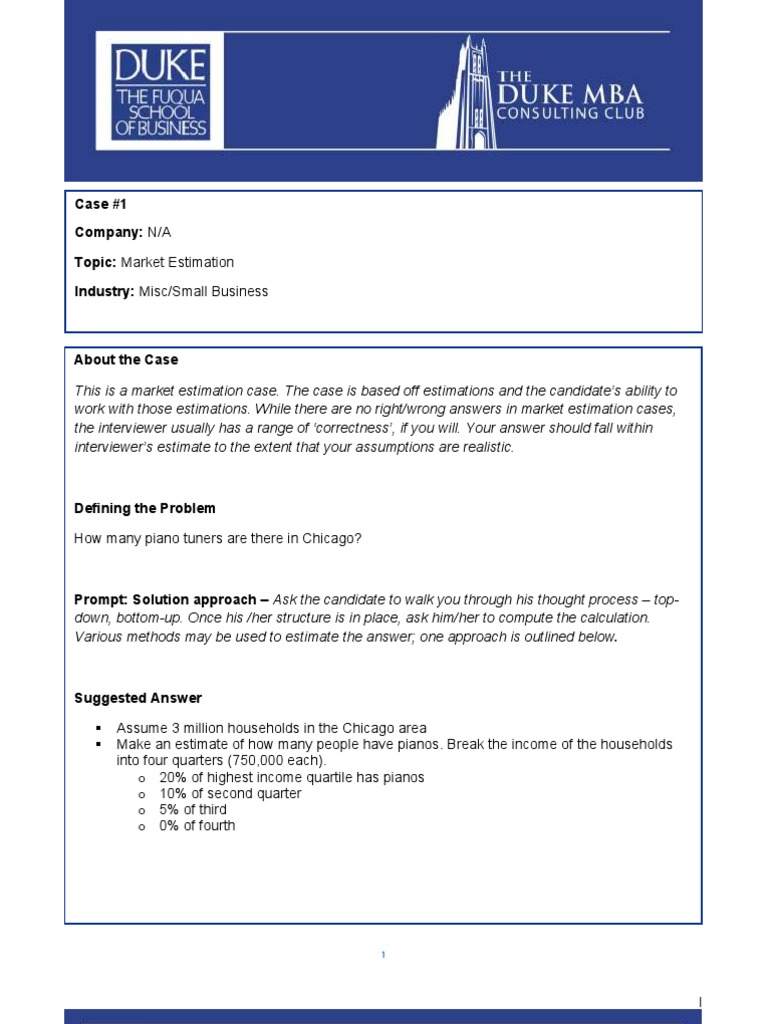 2008 Duke Fuqua MBA CC Cases | PDF | Inventory | Mergers And Acquisitions