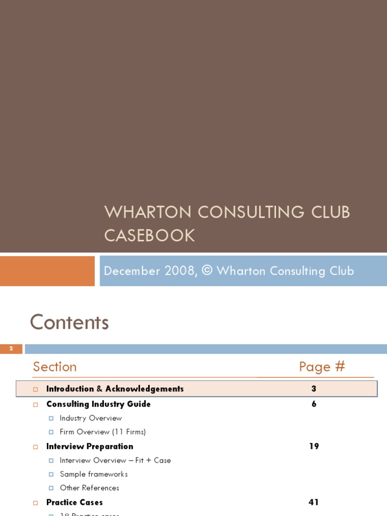 2008 Wharton CC Case Book | Download Free PDF | Mergers And ...