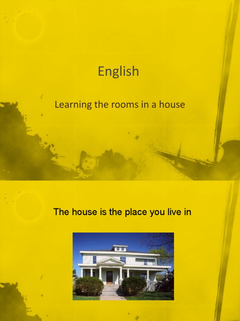 English: Learning The Rooms in A House | PDF