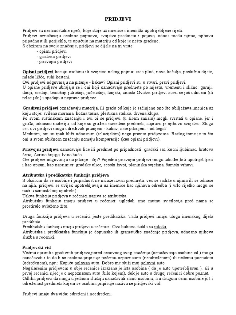 PRIDJEVI | PDF