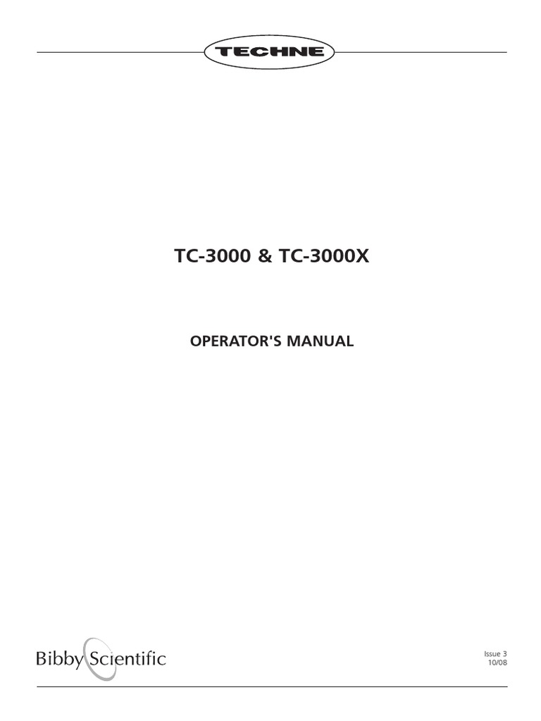 TC-3000 & TC-3000X Operator Manual | PDF | Mains Electricity | Ac Power ...