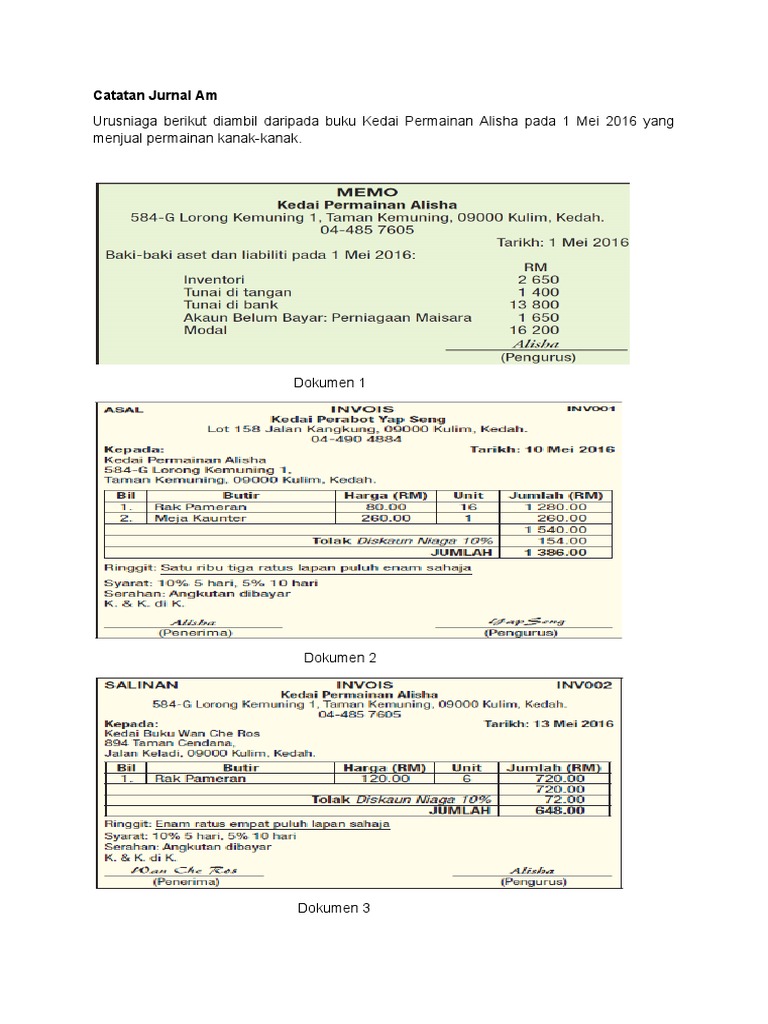 Catatan Jurnal Am | PDF