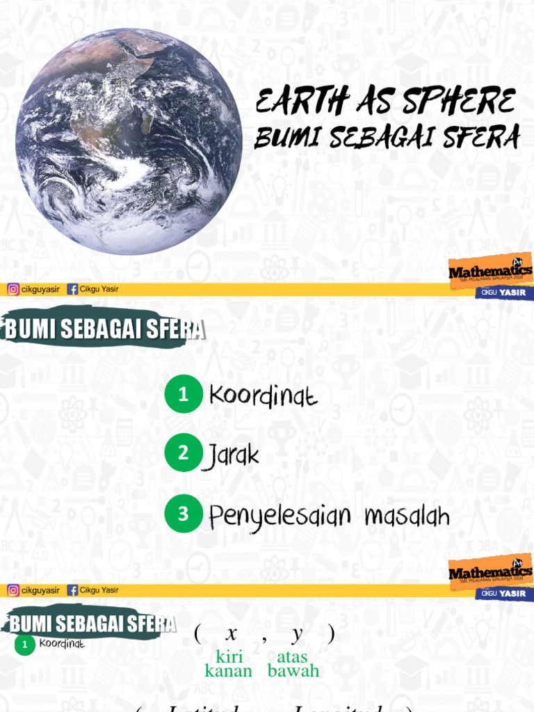 Bumi Sebagai Sfera (Nota Lengkap) | PDF