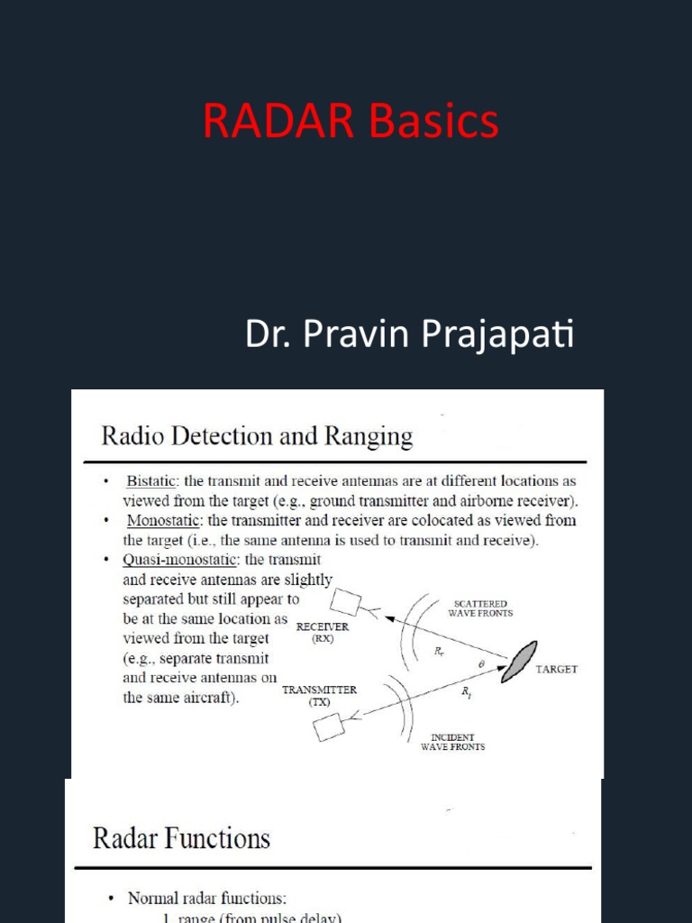 02 Radar Basics PRP | PDF