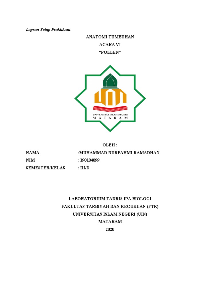 Laporan Acara 6 Anatomi | PDF | Kesehatan Holistik | Sains & Matematika