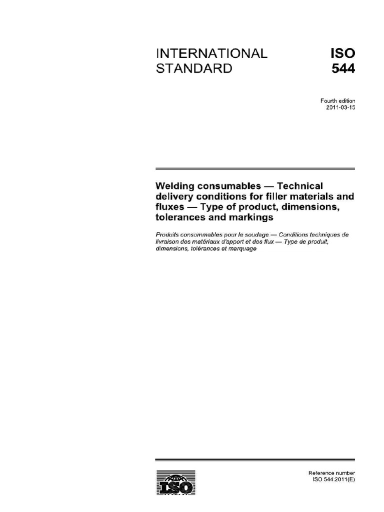 En Iso 544 | PDF