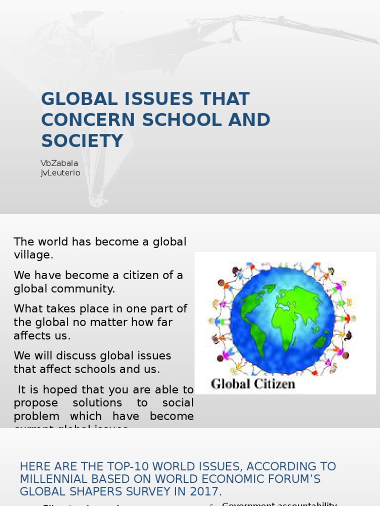 CHAPTER-5-Global Issues That Concern School and Society | PDF ...