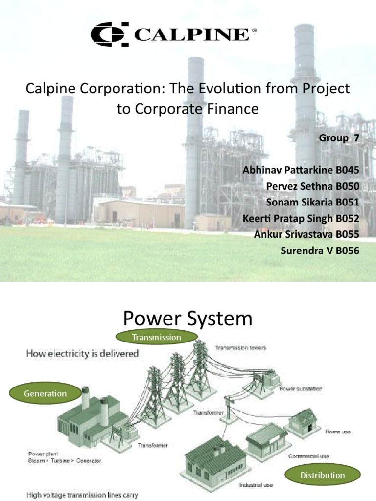 Calpine Power Project | PDF | Project Finance | Loans