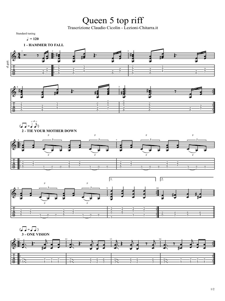 Queen 5 Riff | PDF