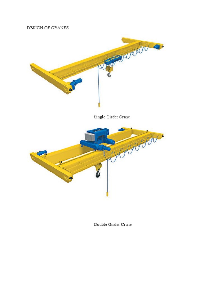 Design of Cranes | PDF | Crane (Machine) | Elevator