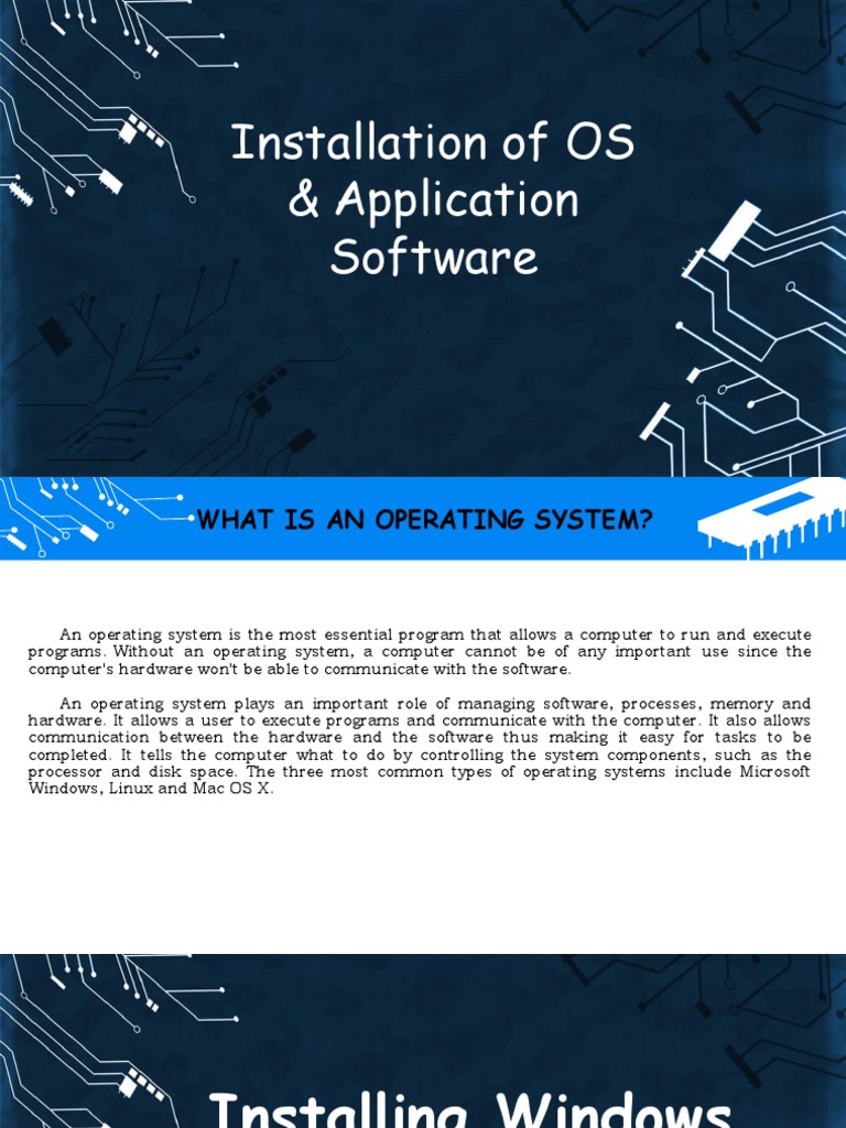 Steps for OS and Application Installation | PDF | Windows 7 | Microsoft ...