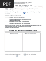 AP2 - Q3 - Week 5-6 Tungkulin Ko Sa Aking Komunidad | PDF