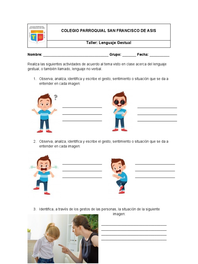 Lenguaje Gestual | PDF