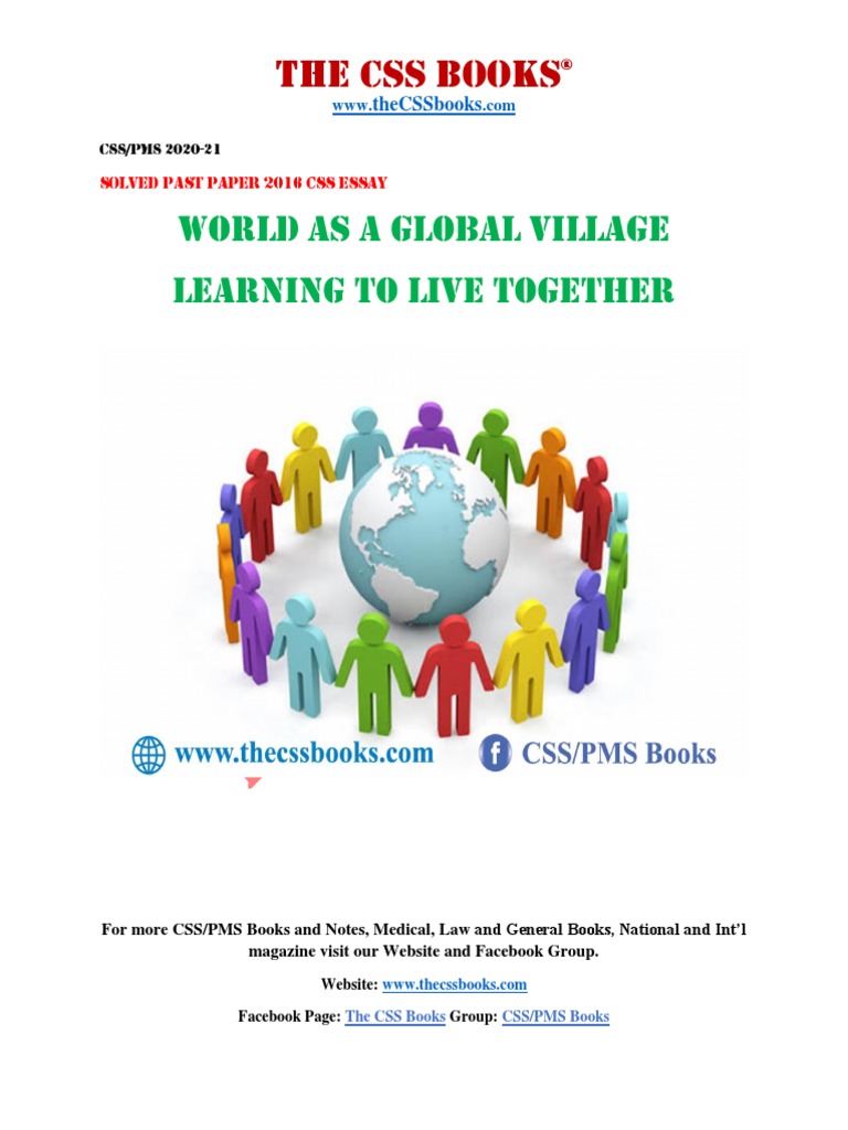 WORLD AS A GLOBAL VILLAGE | PDF | Globalization | Pakistan