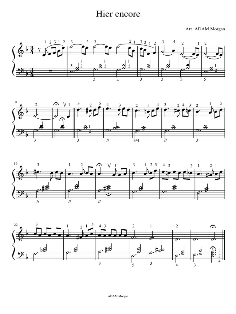 Hier Encore | PDF