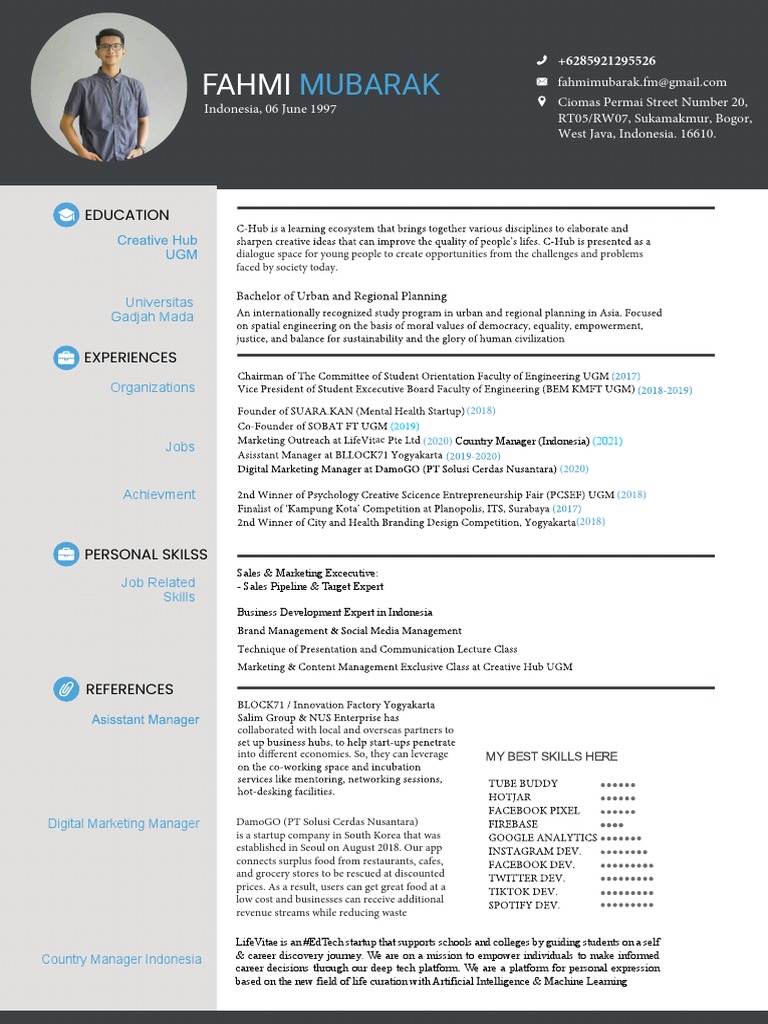 CV Fahmi Mubarak 23-03-2021 | PDF | Communication | Business