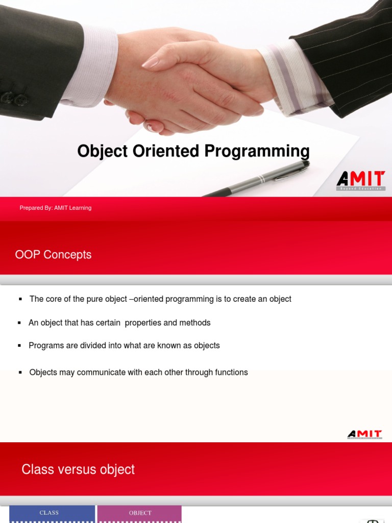 Object Oriented Programming - 1 | PDF | Method (Computer Programming) | Constructor (Object ...