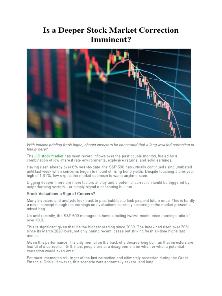 Is A Deeper Stock Market Correction Imminent | PDF | Investor | Market ...