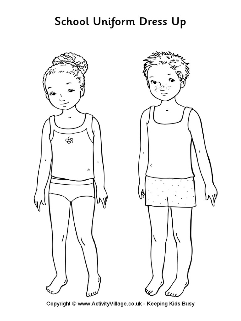 School Uniform Paper Dolls | PDF