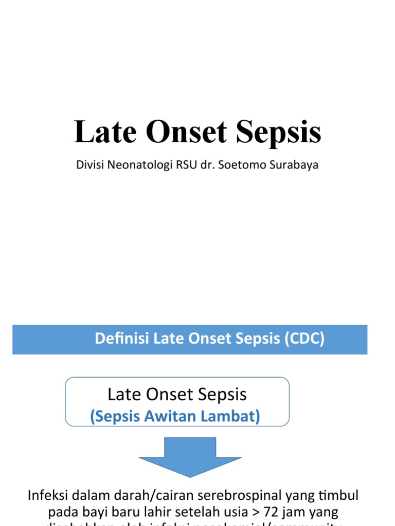Late Onset Sepsis | PDF