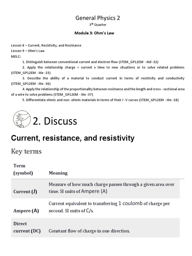 Ohm's Law | PDF | Electrical Resistance And Conductance | Voltage