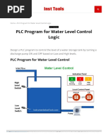 Experiment 7 Water Level Control using PLC(1) | PDF | Programmable Logic Controller | Computer ...
