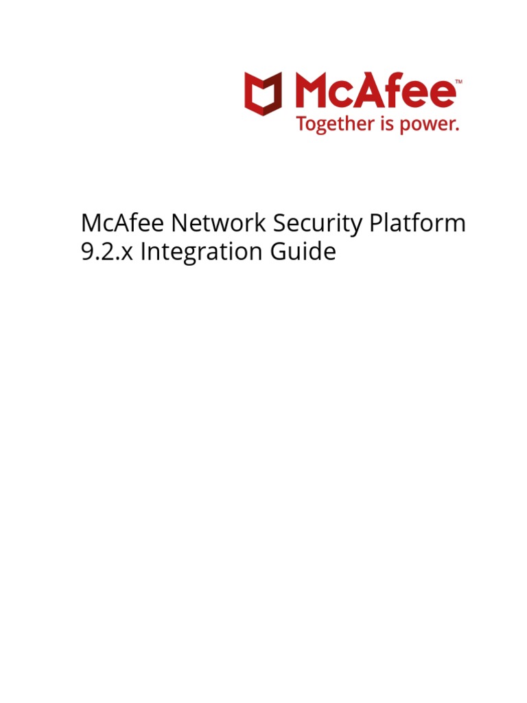 Mcafee Network Security Platform 9.2.x Integration Guide 5-4-2021 | PDF | Cloud Computing ...