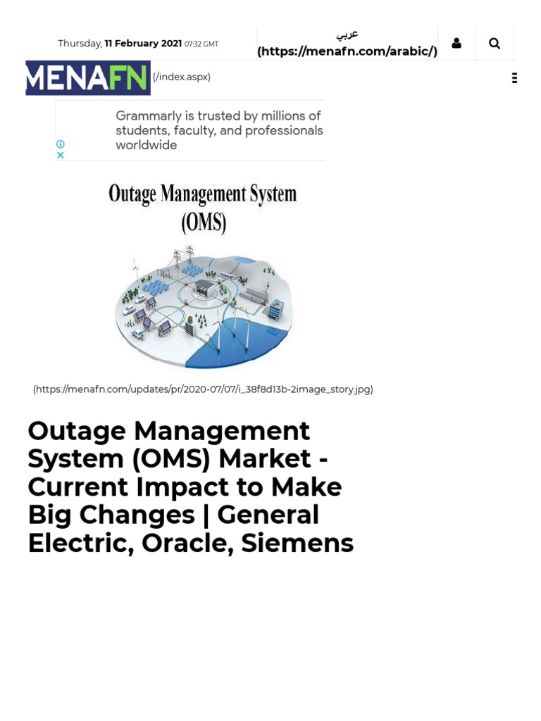 Outage Management System (OMS) Market - Current Impact To Make Big ...