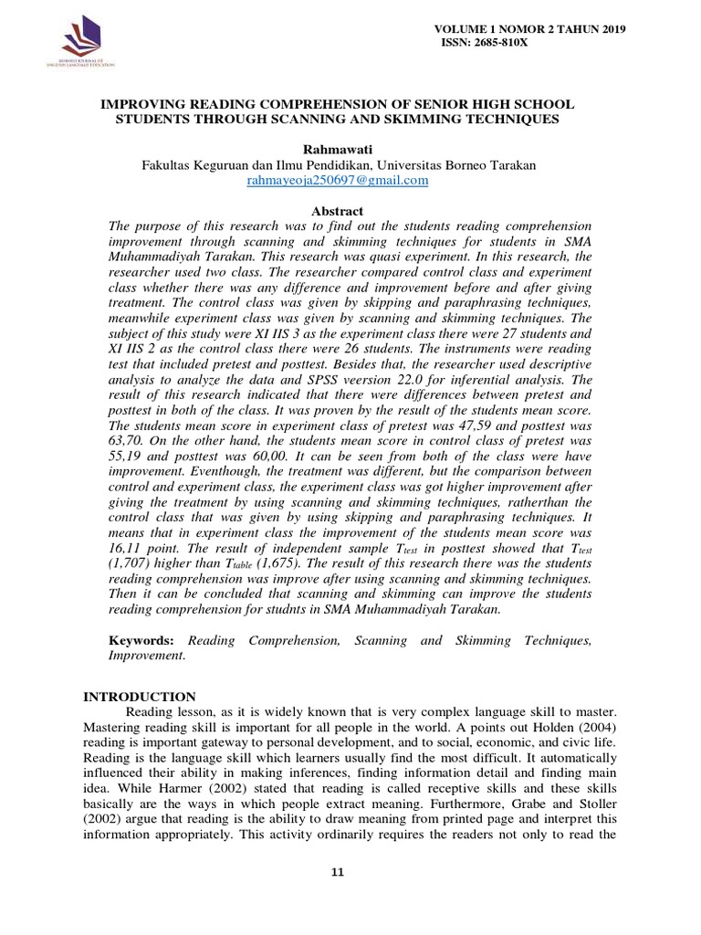 SKSC Shs | PDF | Speed Reading | Reading Comprehension