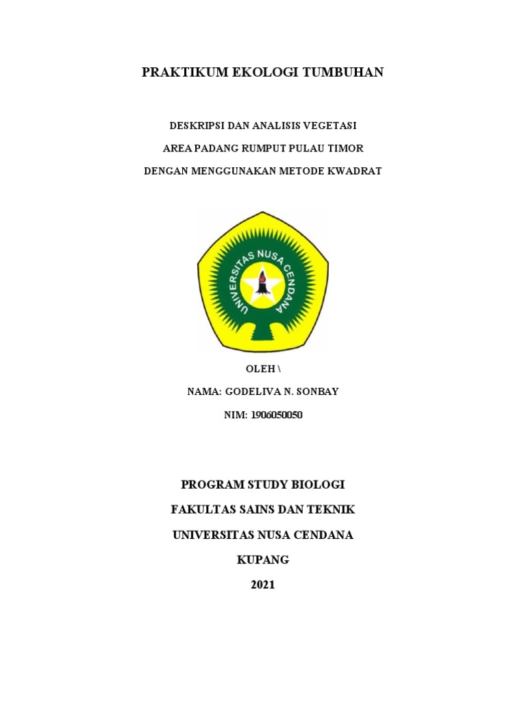 Laporan Praktikum EKOLOGI-dikonversi | PDF | Sains & Matematika