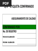 S-N Ejemplo - 08 Etiqueta Material Liberado | PDF